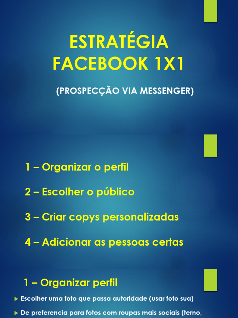 Estratégia Facebook 1x1 | PDF