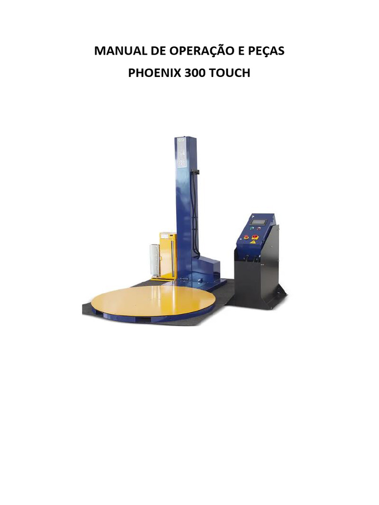 Phoenix 300 Touch - Manual de Operação e Peças | PDF
