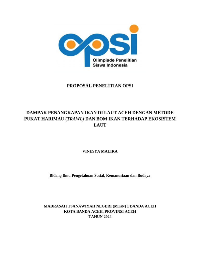 Proposal Penelitian Opsi | PDF