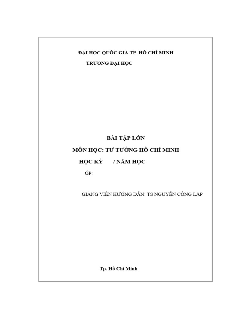 BTL Tư Tư NG 1 | PDF