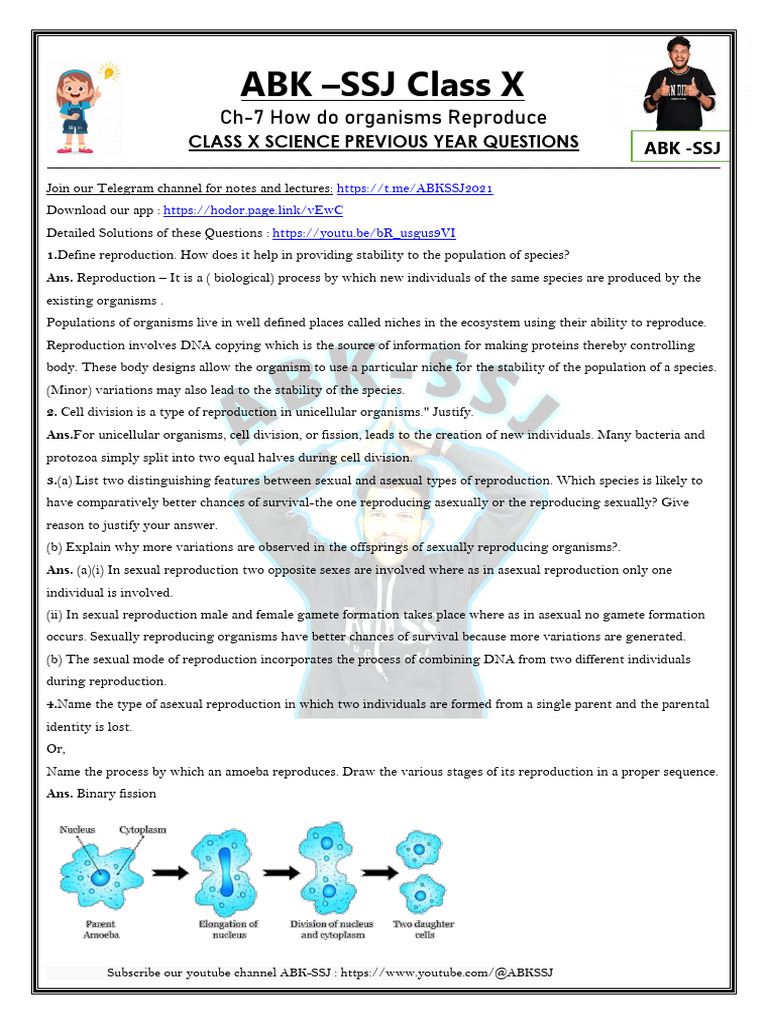 CH - 7 How Do Organisms Reproduce | PDF