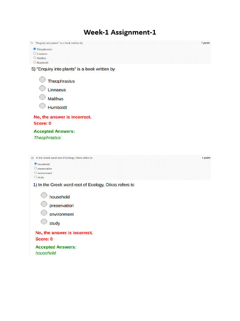 Week 1 Assignment 1 | PDF Week 1 Assignment 1 | PDF