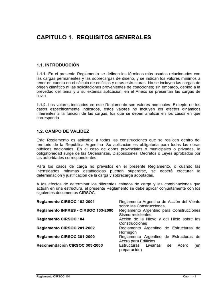 Cirsoc 101 | PDF