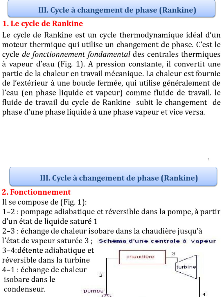 Cycle de Rankine | PDF