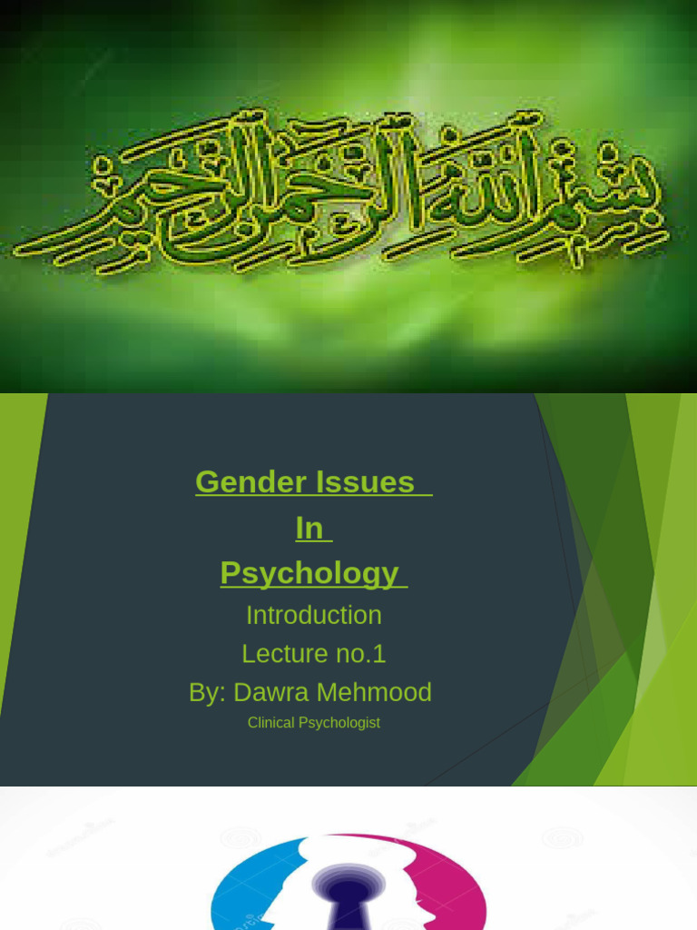 Gneder Ppt Lecture No. 1 | PDF
