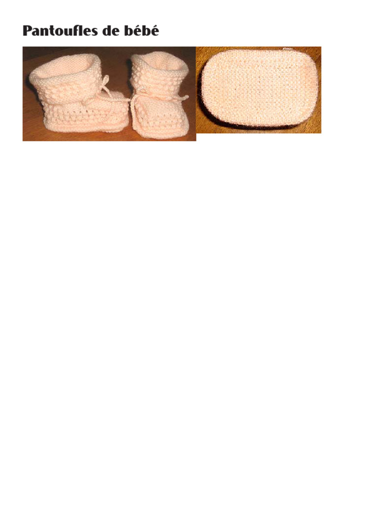 Pantoufles de Bebe | PDF