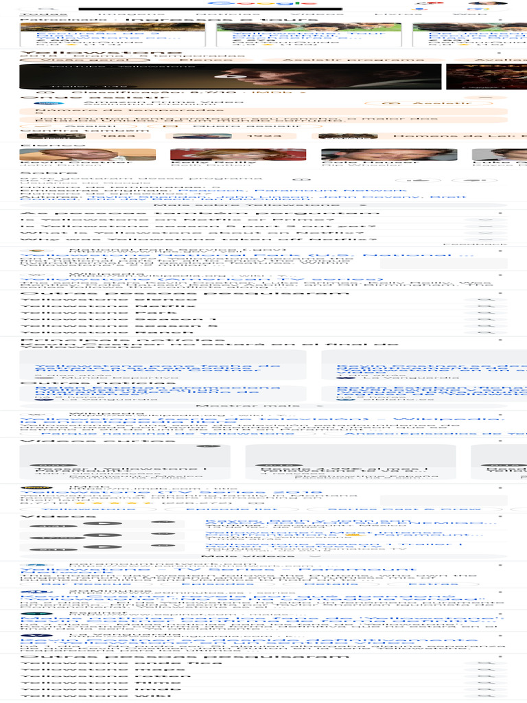 Yellowstone - Pesquisa Google | PDF