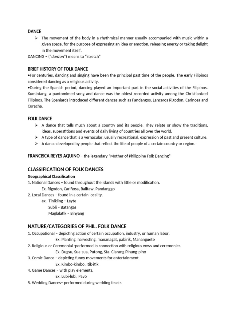 Pe14 Dance | PDF