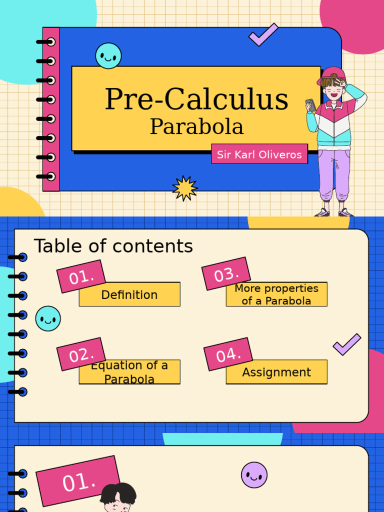 Pre Calculus Parabola | PDF