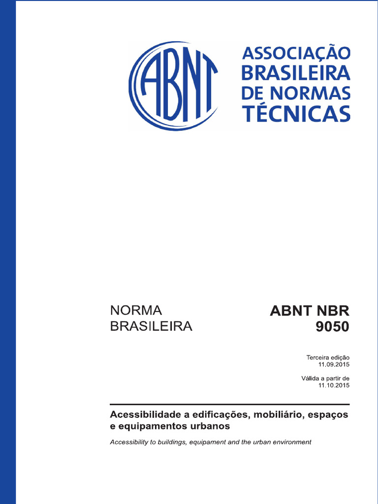NBR 9050 | PDF