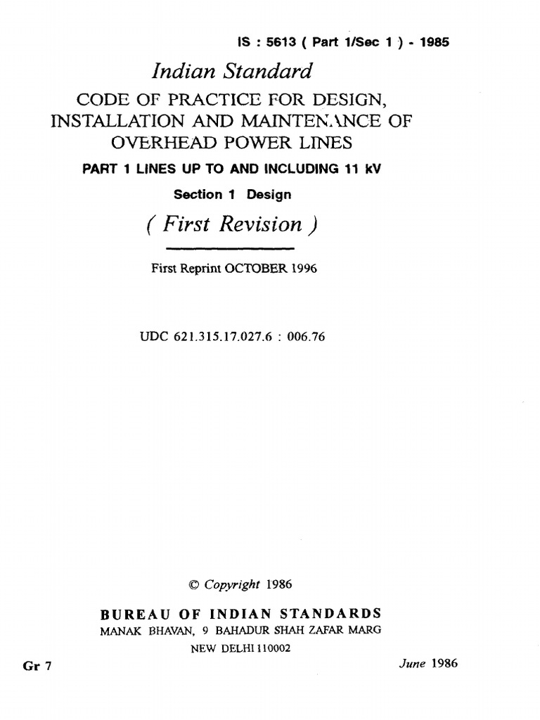 Is 5613 - 1 - 1 | PDF