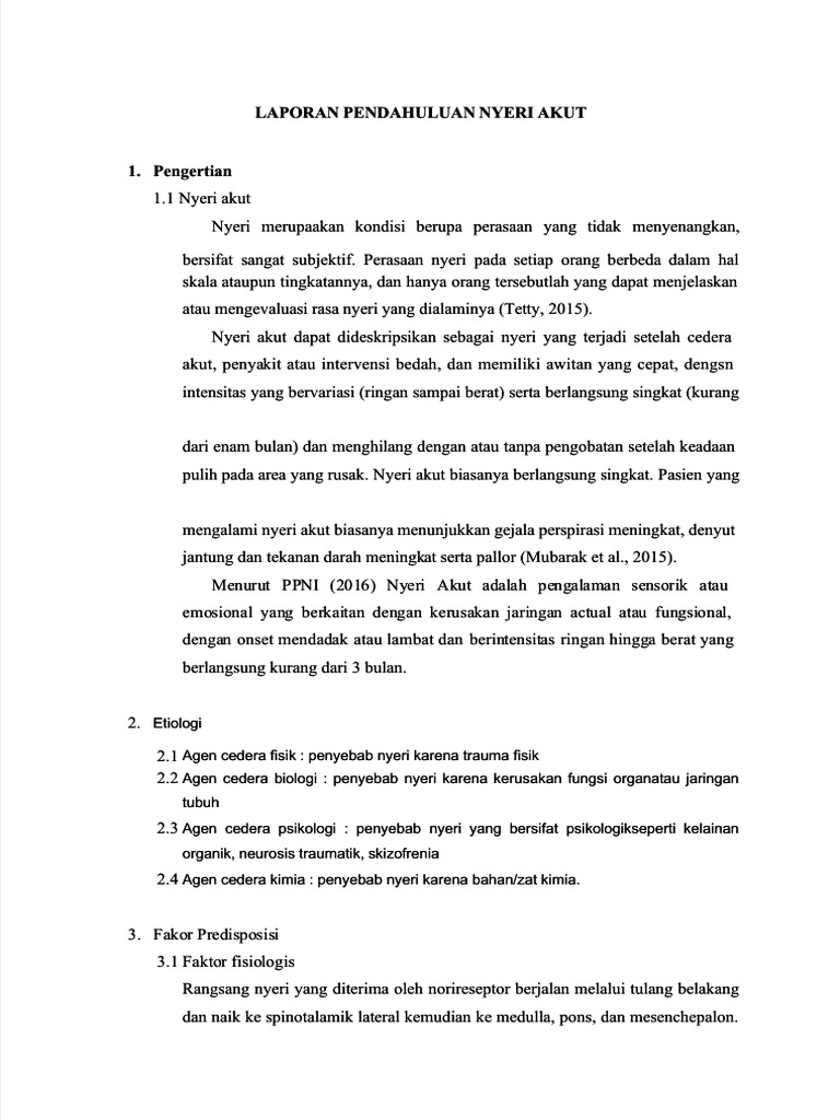 PDF LP Nyeri Akut - Compress | PDF