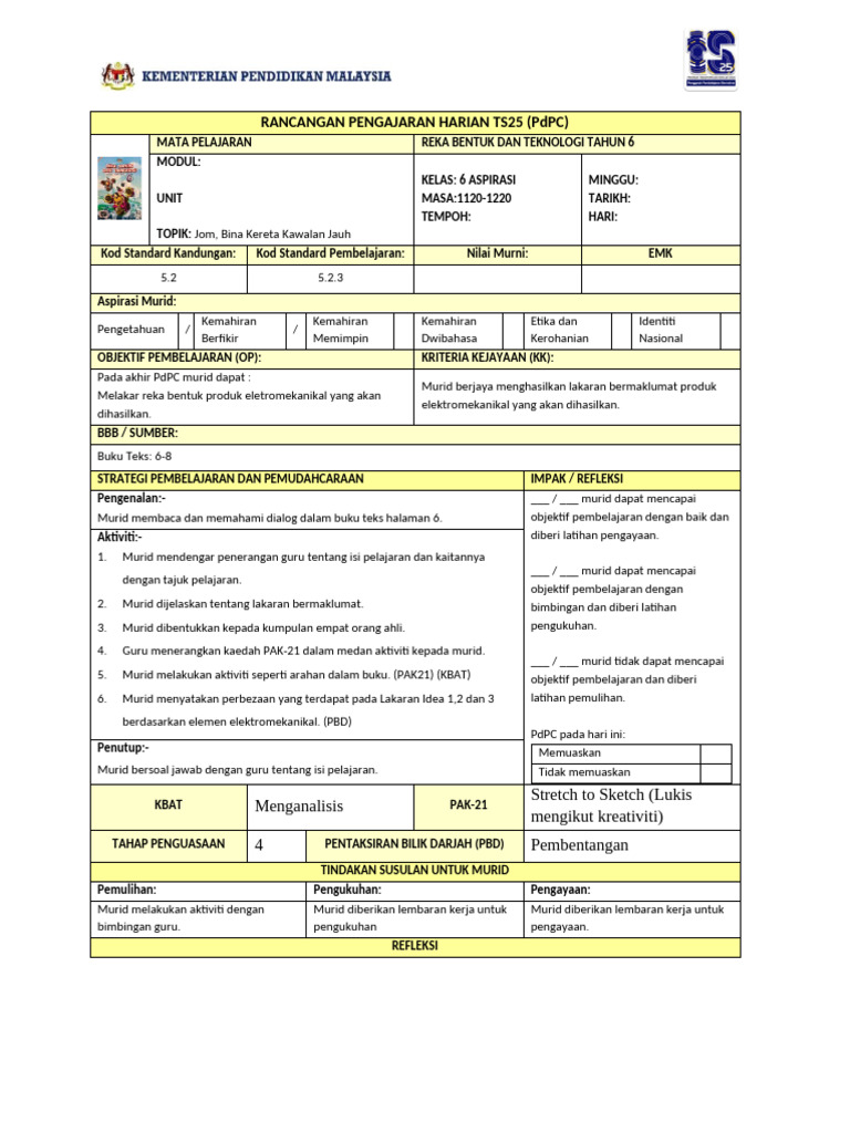 RPH RBT THN 6 Ts25 | PDF