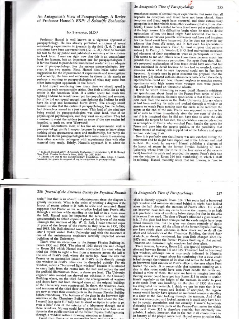 Antagonists View of para Psycho Loy | PDF