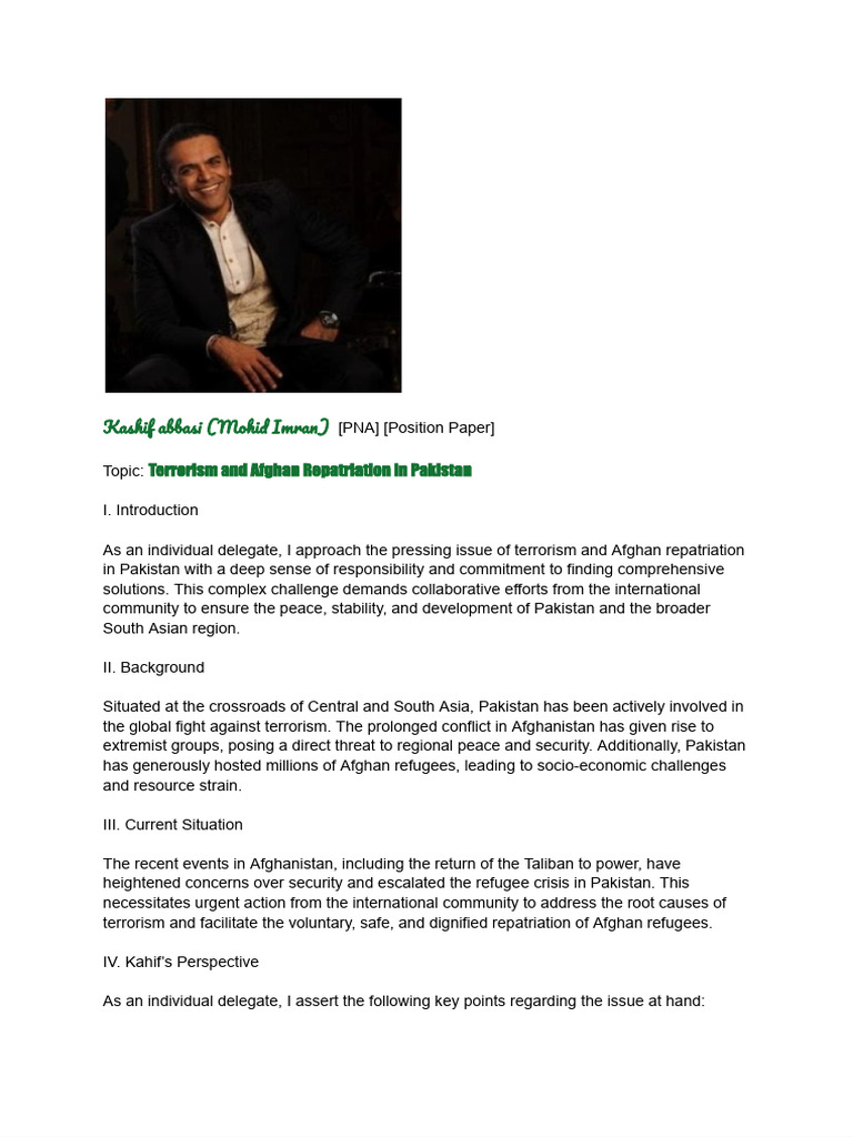 Position Paper | PDF