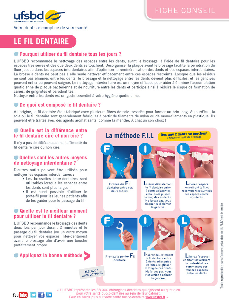 2020 11 04 Fiche FIL DENTAIRE | PDF