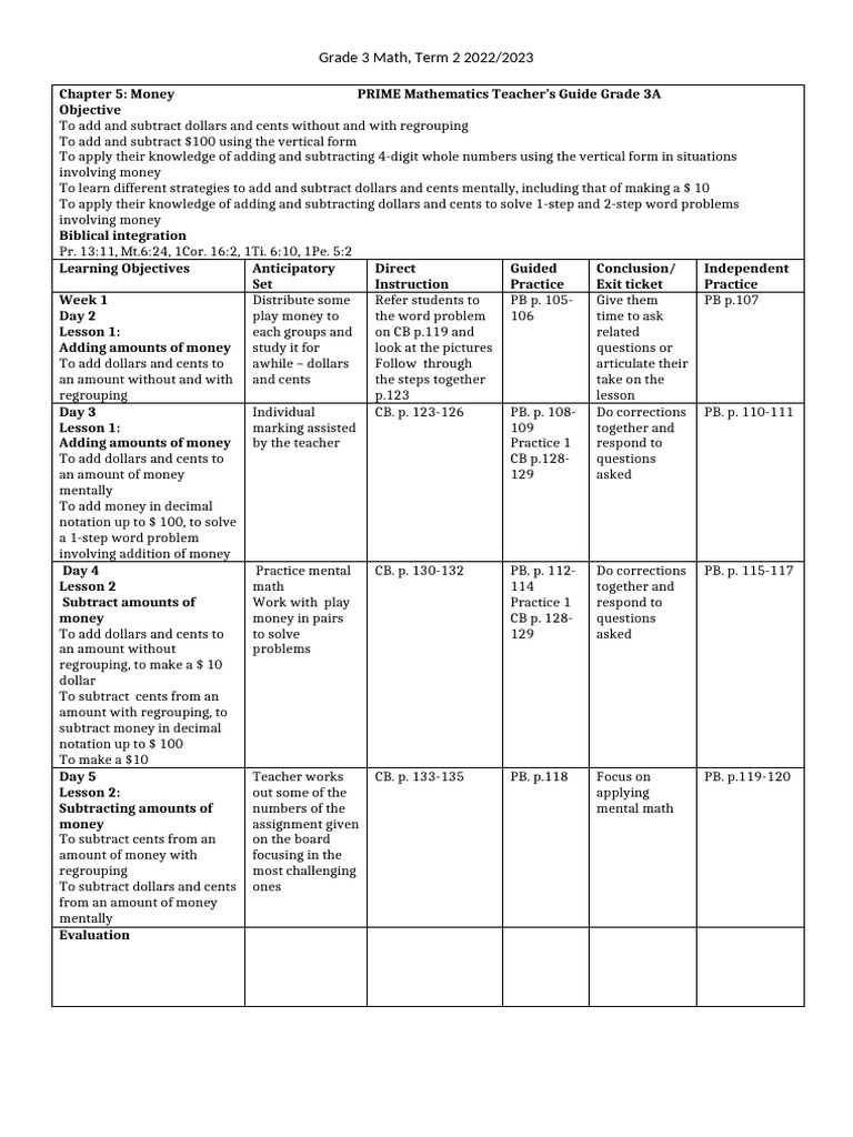 Gr3 Math Term 2 2022 | PDF