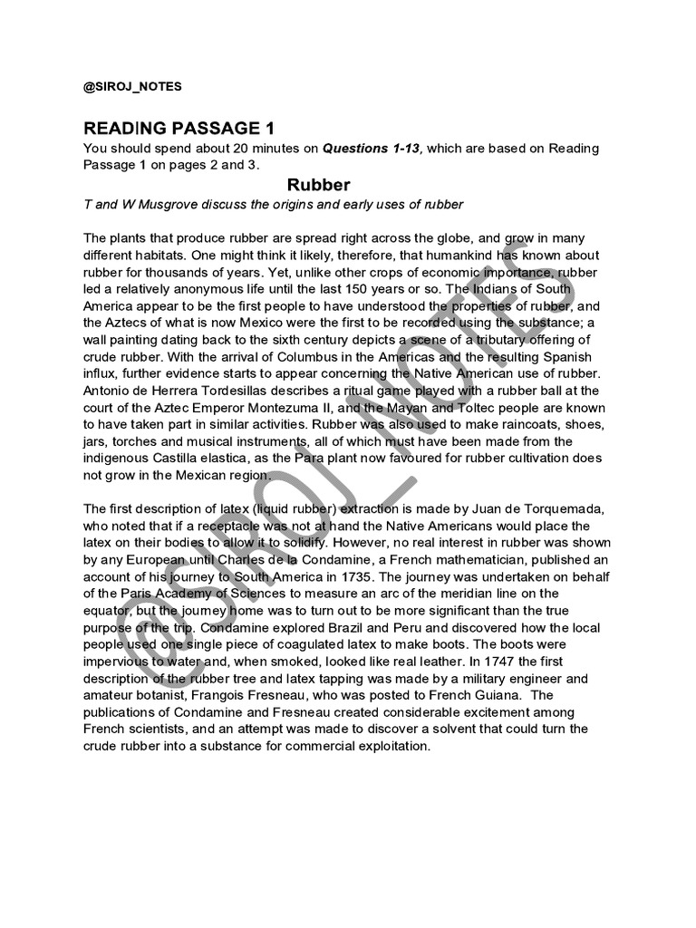 p1 Rubber @siroj - Notes | PDF