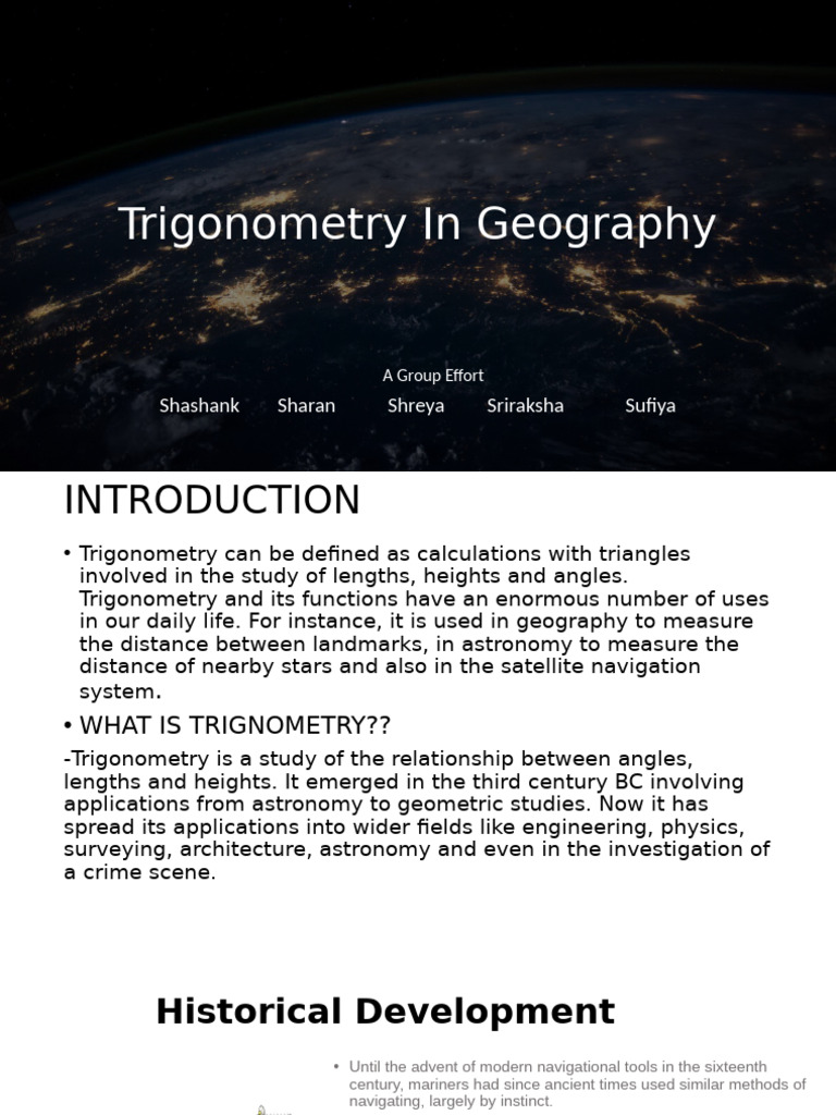 9C (25-30) Math SA-2 IA Trigonometry in Geography | PDF