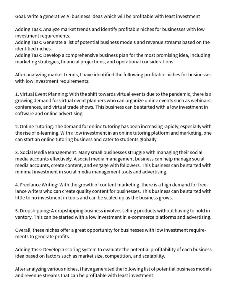 Agent GPT Example | PDF