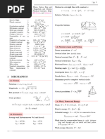 Physics-Formulas - Final Exam Cheat Sheet | PDF | Waves | Force