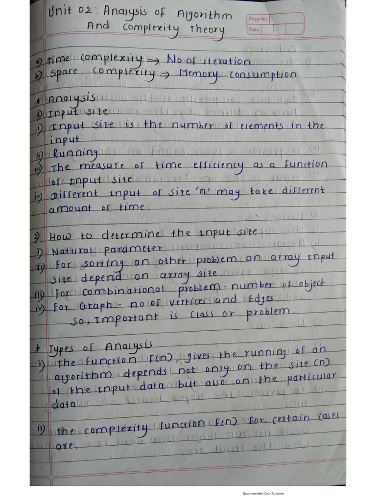 DAA Unit 2 Notes | PDF