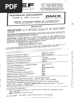 DMCR Relay for Transformer Protection | PDF | Switch | Transformer