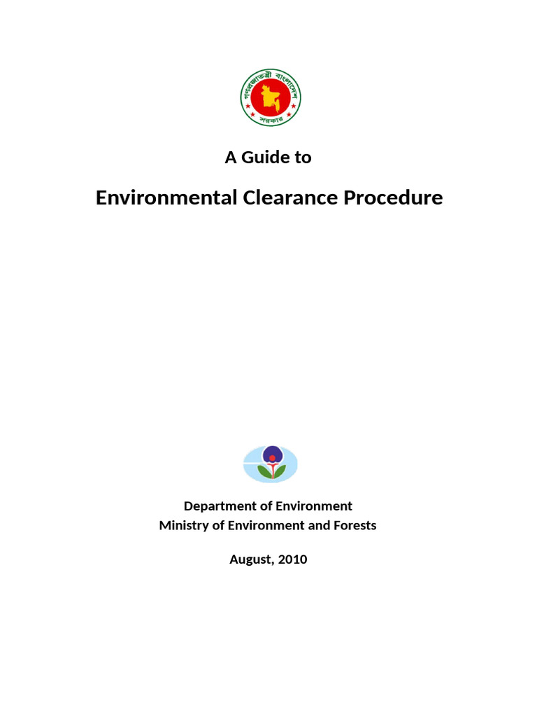 Environmental Clearance Procedure | PDF