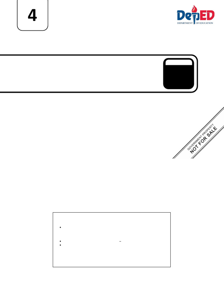 Le - English 4 Q1 - W4 | PDF