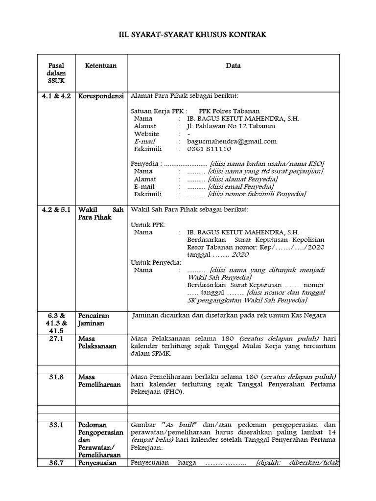 SSKK R. Tahanan | PDF