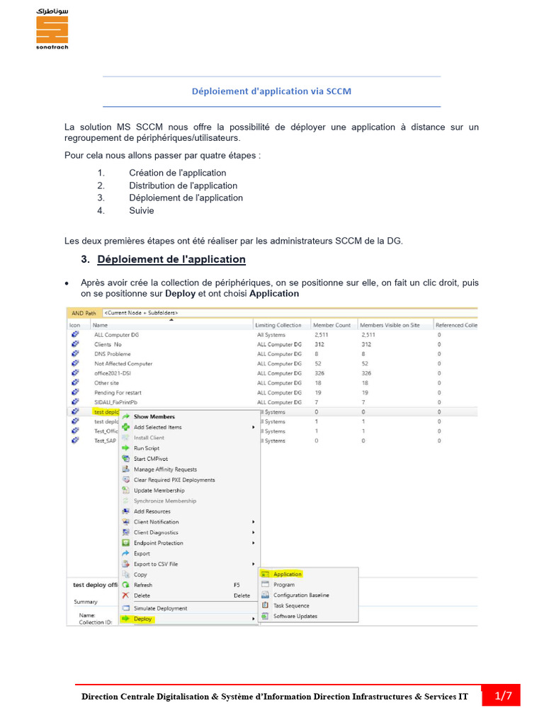 Déploiement D'application Via SCCM | PDF