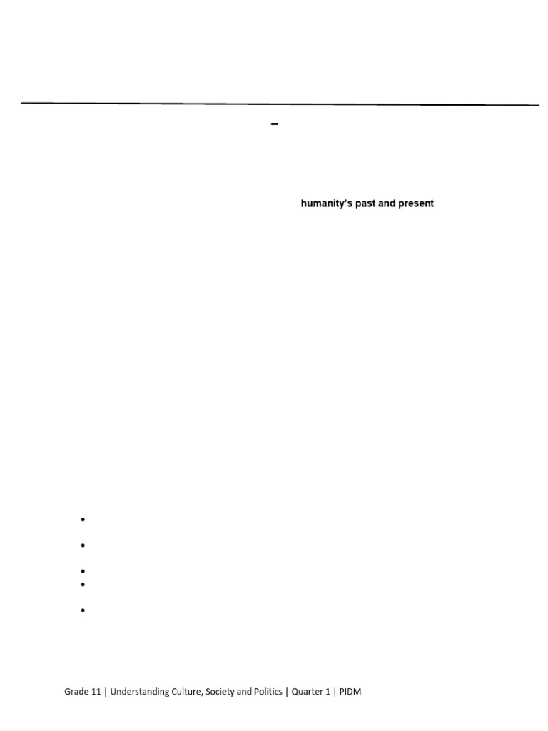 UCSP Q1 Lesson 1 | PDF