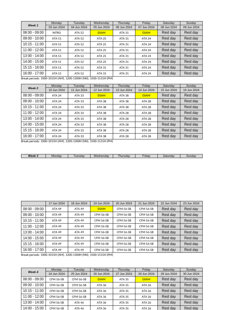 A320 Level III Course Schedule | PDF