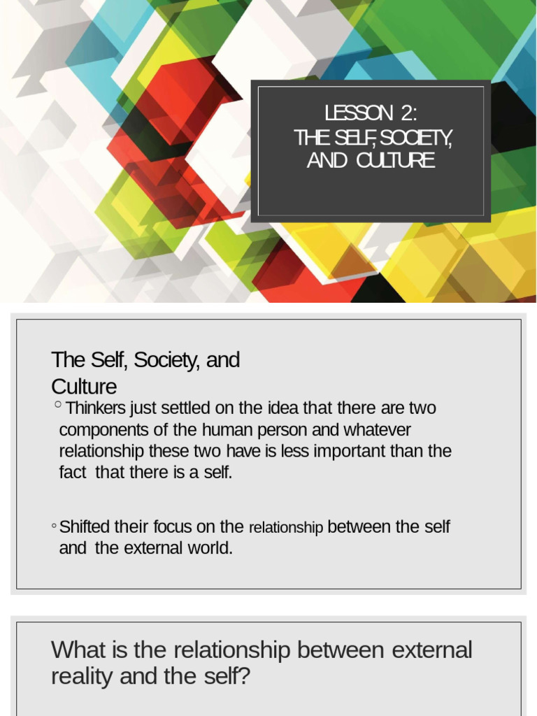 SELF-SOCIETY-CULTURE | PDF