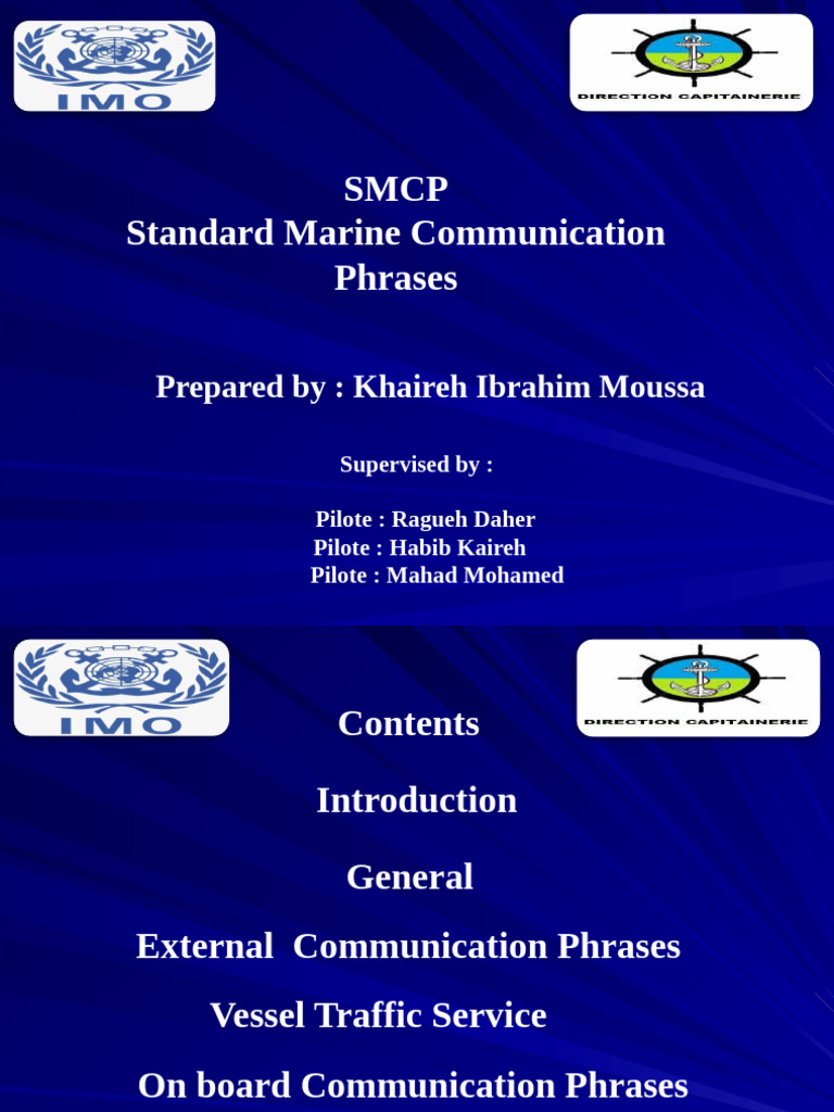 Standard Marine Communication Phrases Guide | PDF | Anchor | Rudder