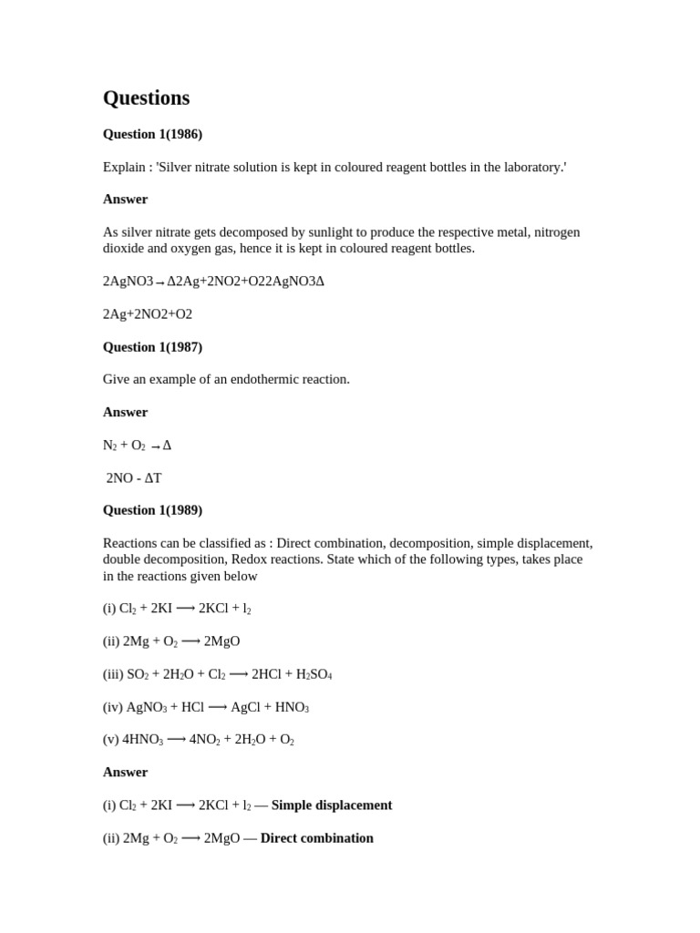 Lesson-2 Chemical Changes and Reaction | PDF