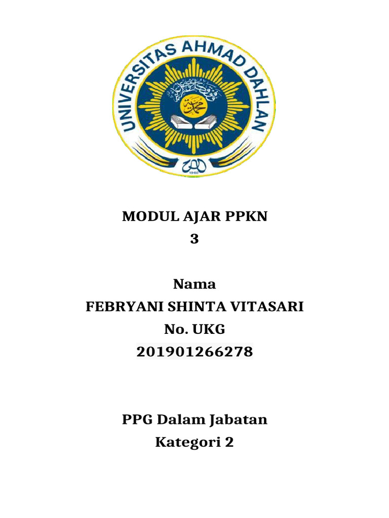 Modul PPKN Kelas X | PDF