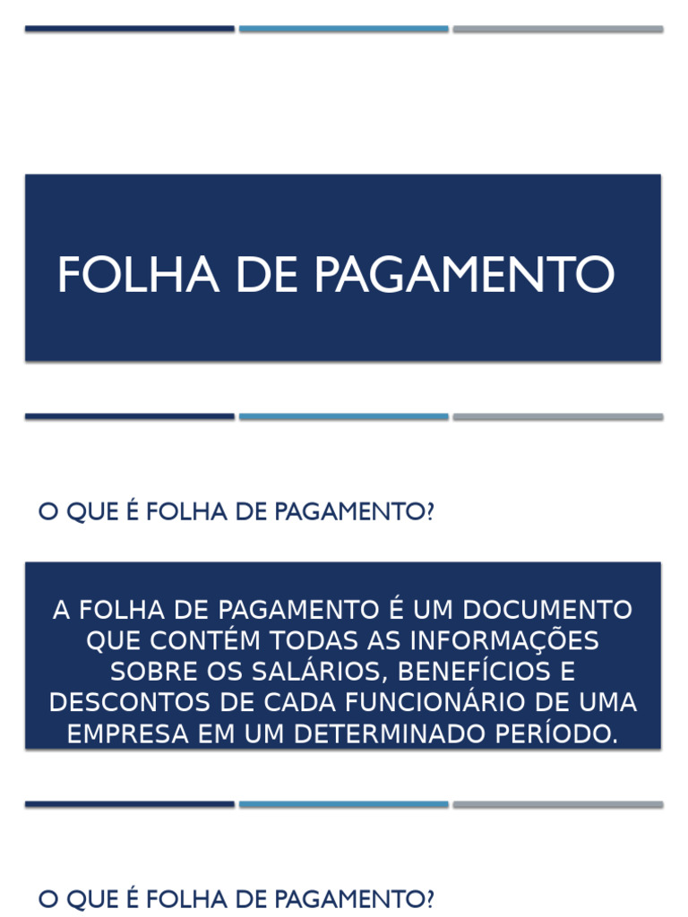 FOLHA DE PAGAMENTO - SUPERDATA | PDF