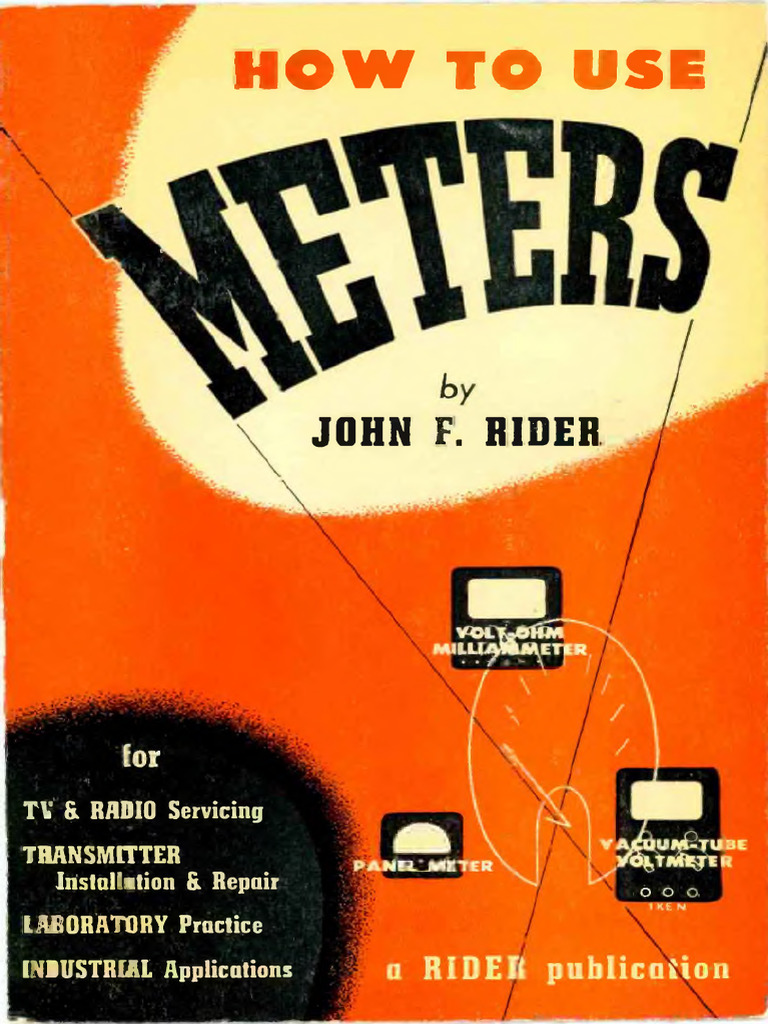 RIDER How To Use Meters 1954 | PDF