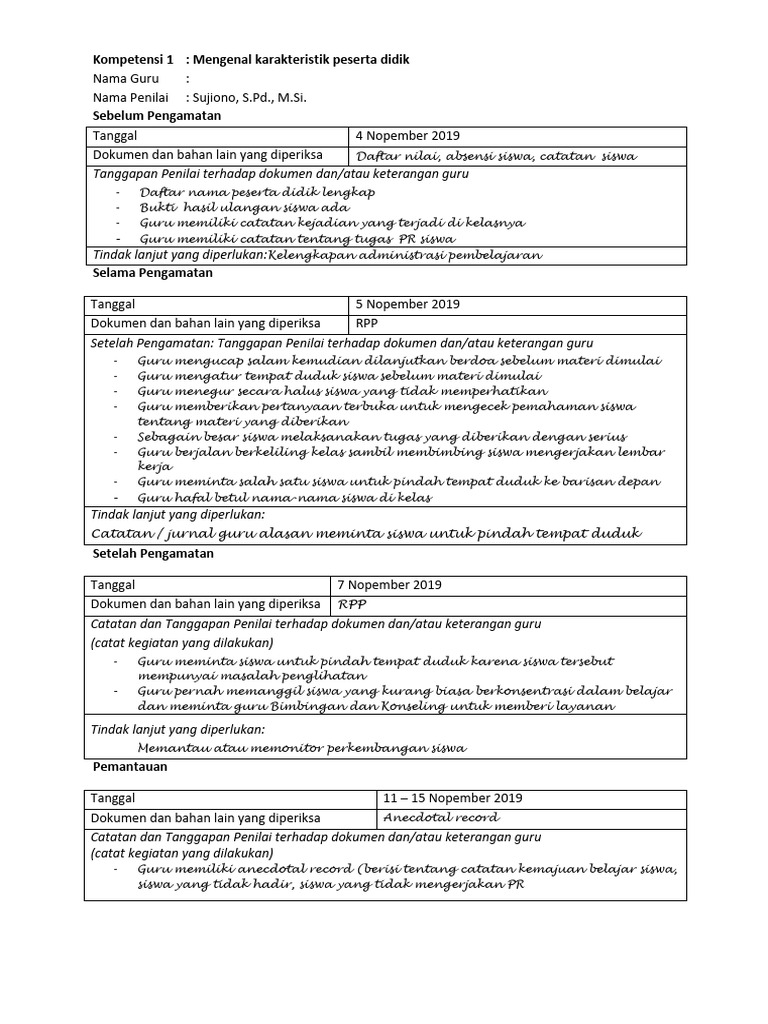 Lembar Catatan Fakta PKG | PDF