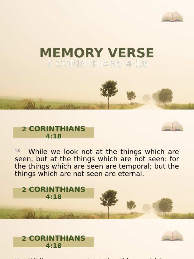 Memory Verses | PDF