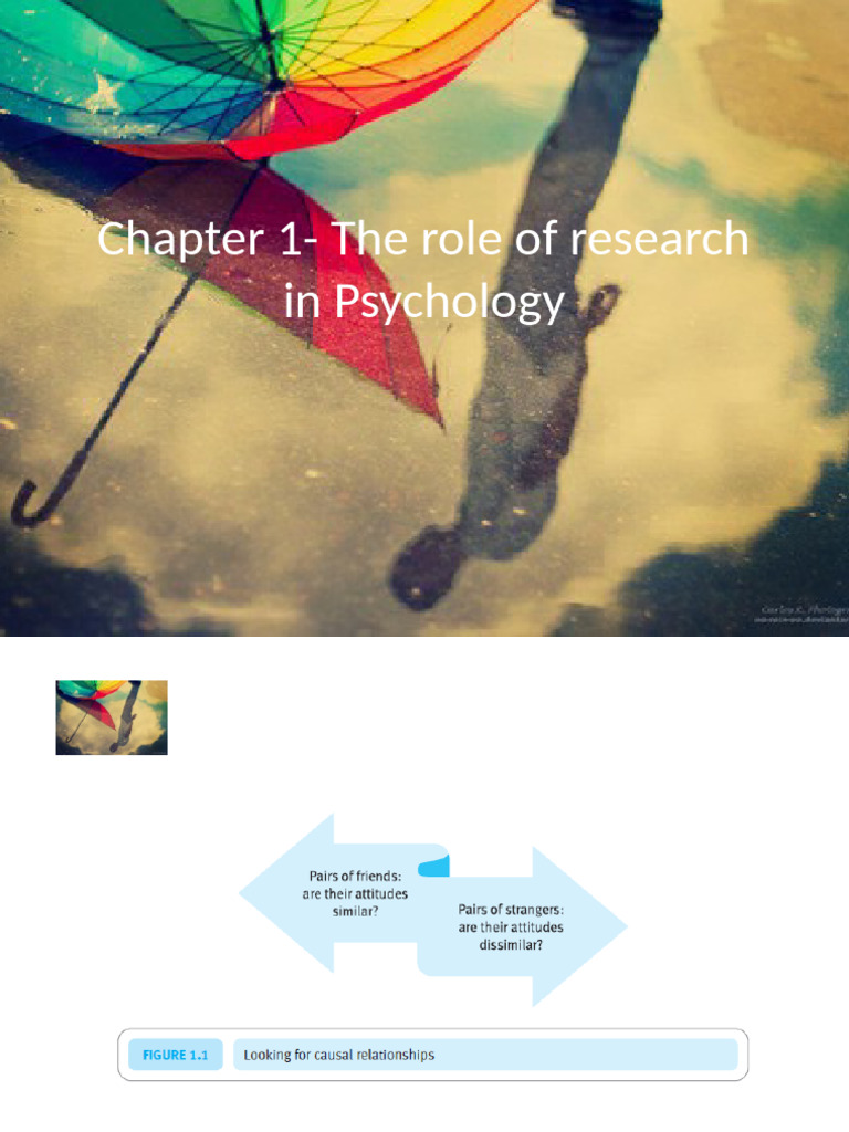Chapter 1 - The Role of Research in Psychology | PDF