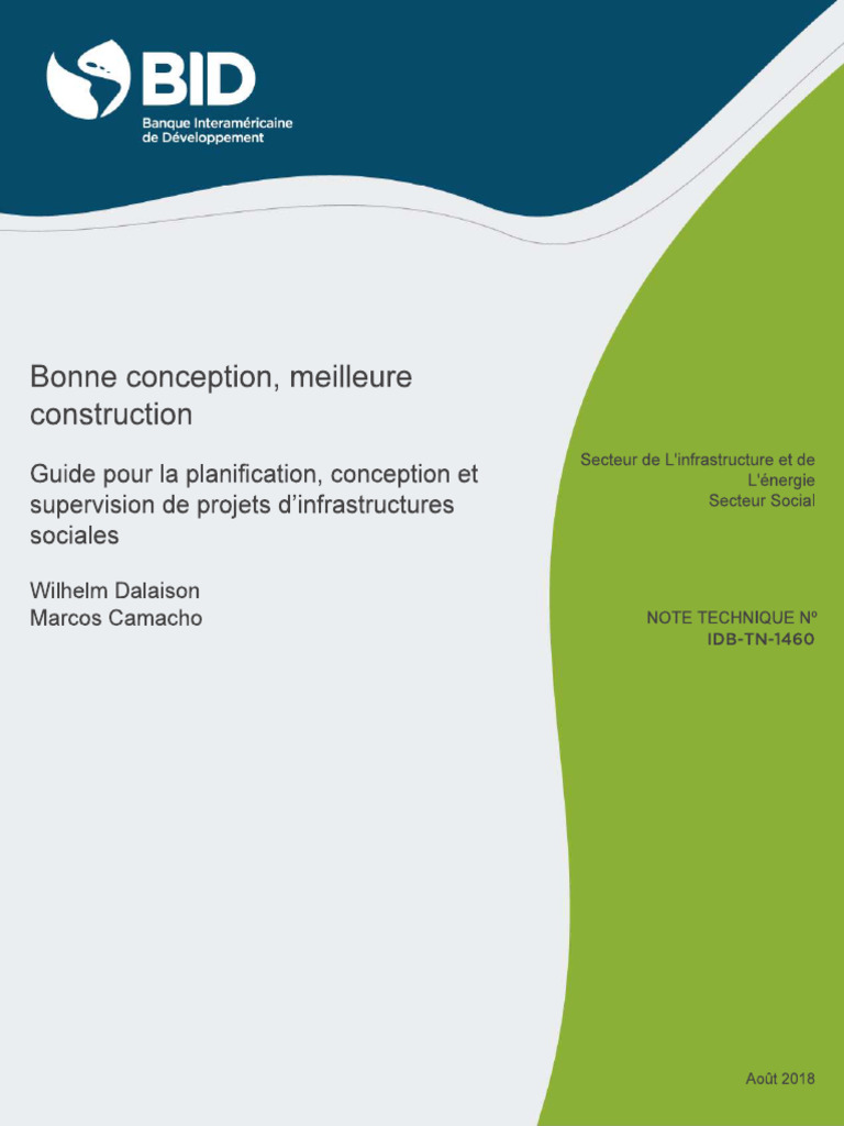 Bonne Conception Meilleure Construction Guide Pour La Planification Conception Et Supervision de ...