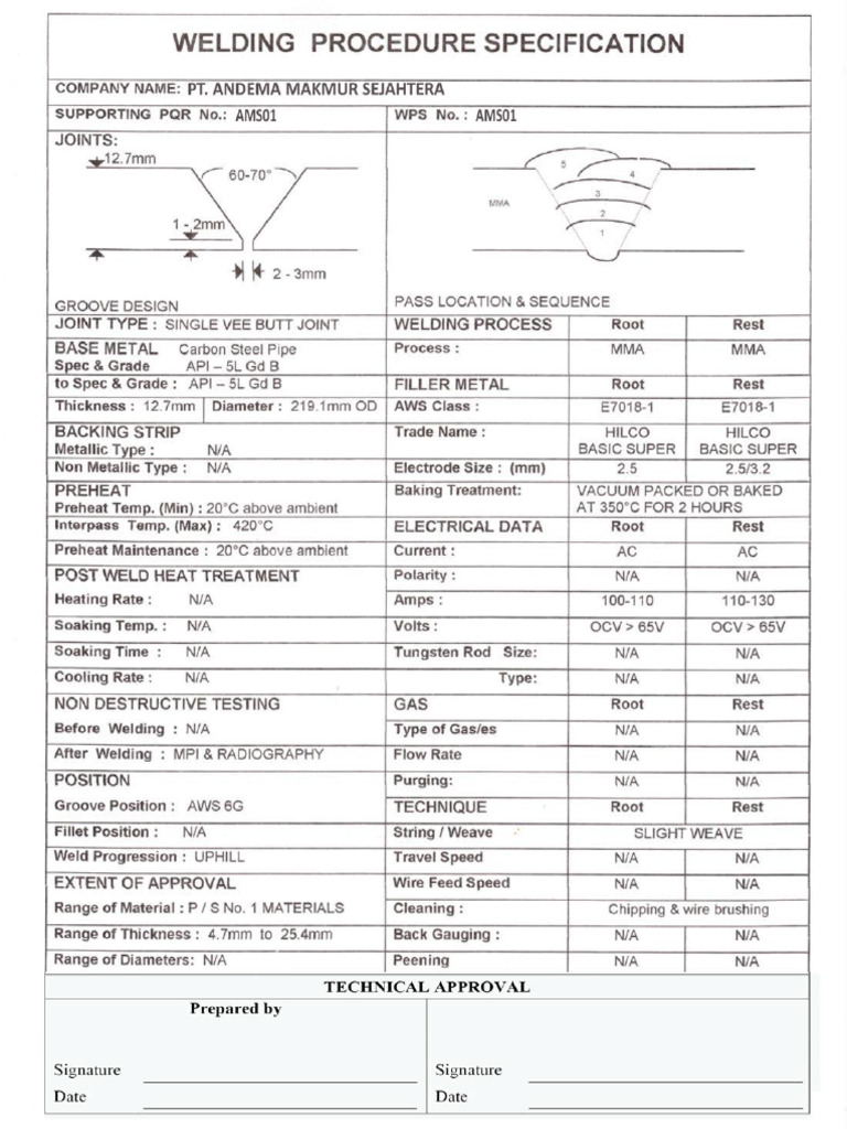 WPS - Carbon Steel | PDF