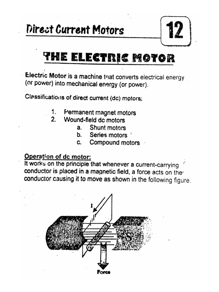 DC Motors | PDF