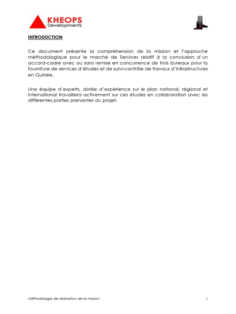 Méthodologie Et Comprehension Des TDRs-REV1 | PDF