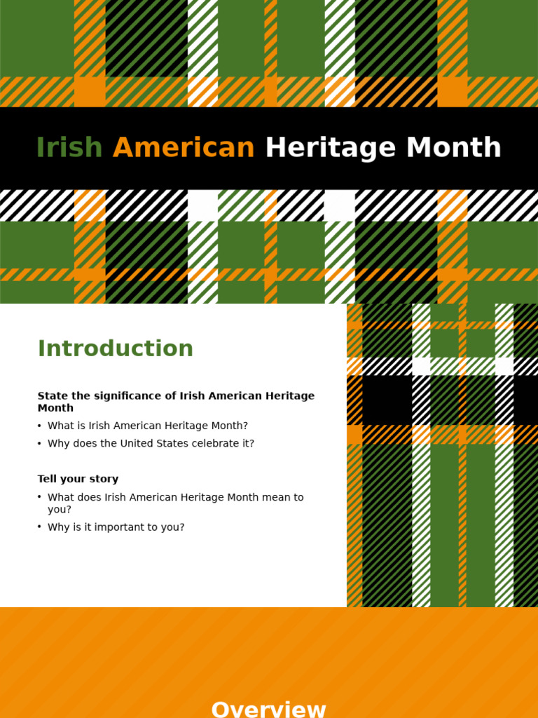 Irish American Heritage Month Presentation | PDF | Ireland