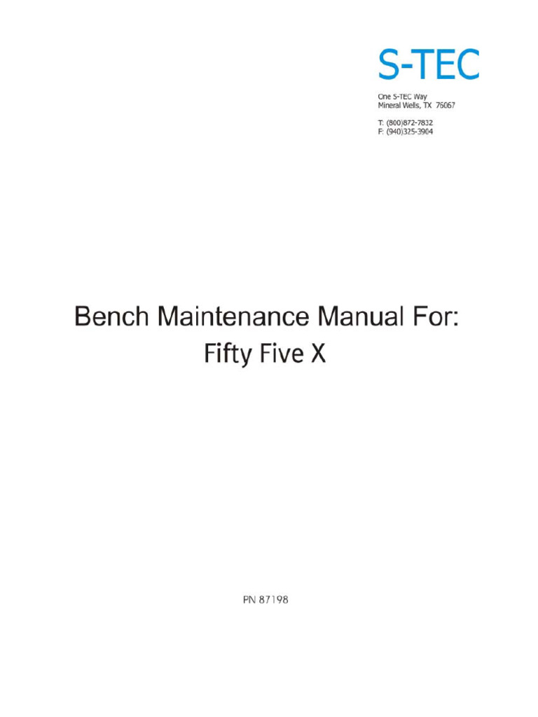 S-Tec 55X Maintenance Manual | PDF
