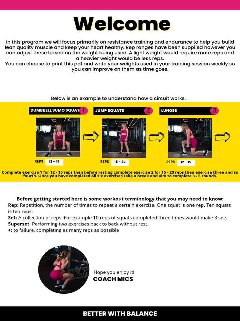 Workout Freebie BWB | PDF