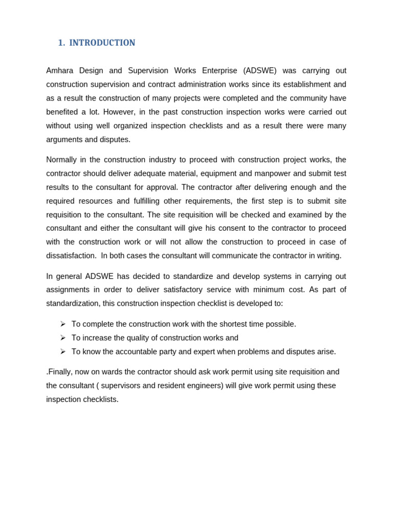 Introduction For Inspection CH.L | PDF